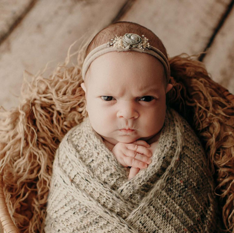 Move Over Grumpy Cat! Meet Grumpy Baby