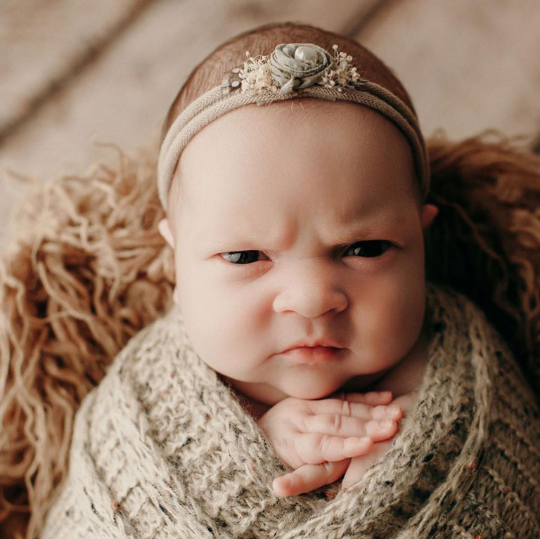 Move Over Grumpy Cat! Meet Grumpy Baby