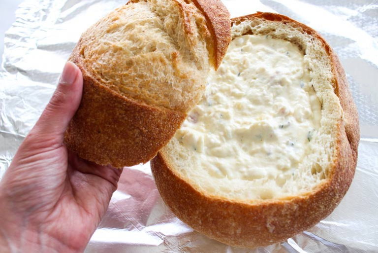 How To Make a Creamed Corn, Bacon and Chive Cob Loaf