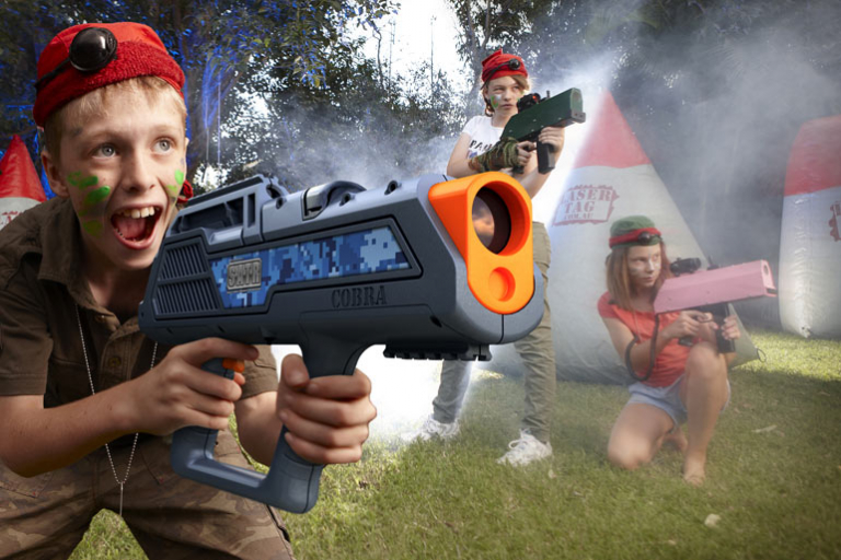 The Ultimate Backyard Party with Laser Tag in a Box