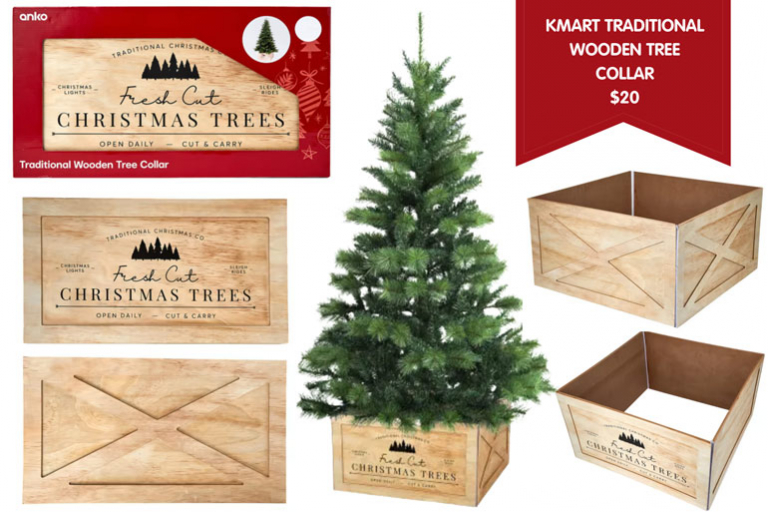 Kmart Christmas Tree Collar Turned into Magical Hamptons!