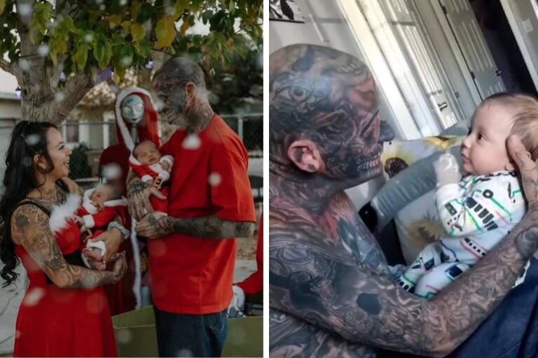 Tattooed Dad Speaks Out about Being Called a Monster
